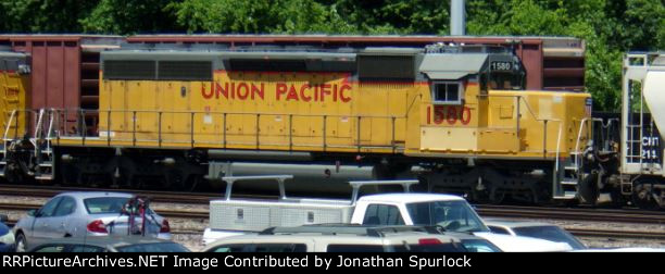 UP 1580, engineer's side view